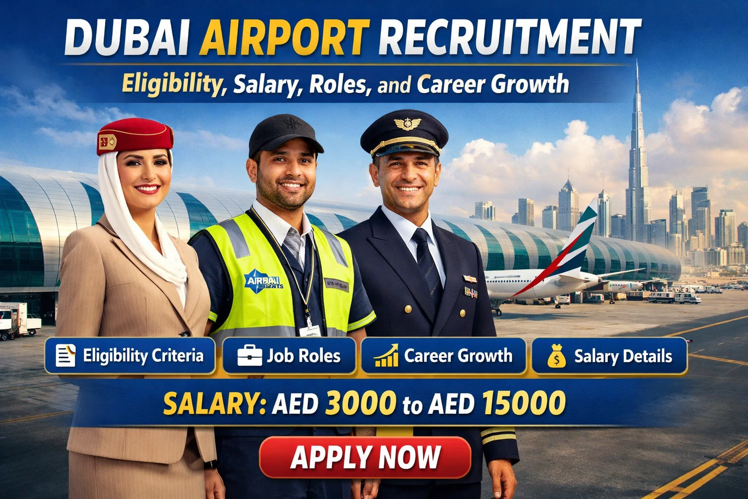 Dubai Airport Staff Recruitment High Salary Jobs Apply Now